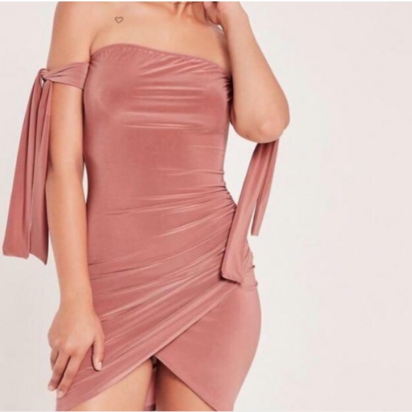 Missguided | Dresses | Missguided Strapless Bardot Dress | Poshmark